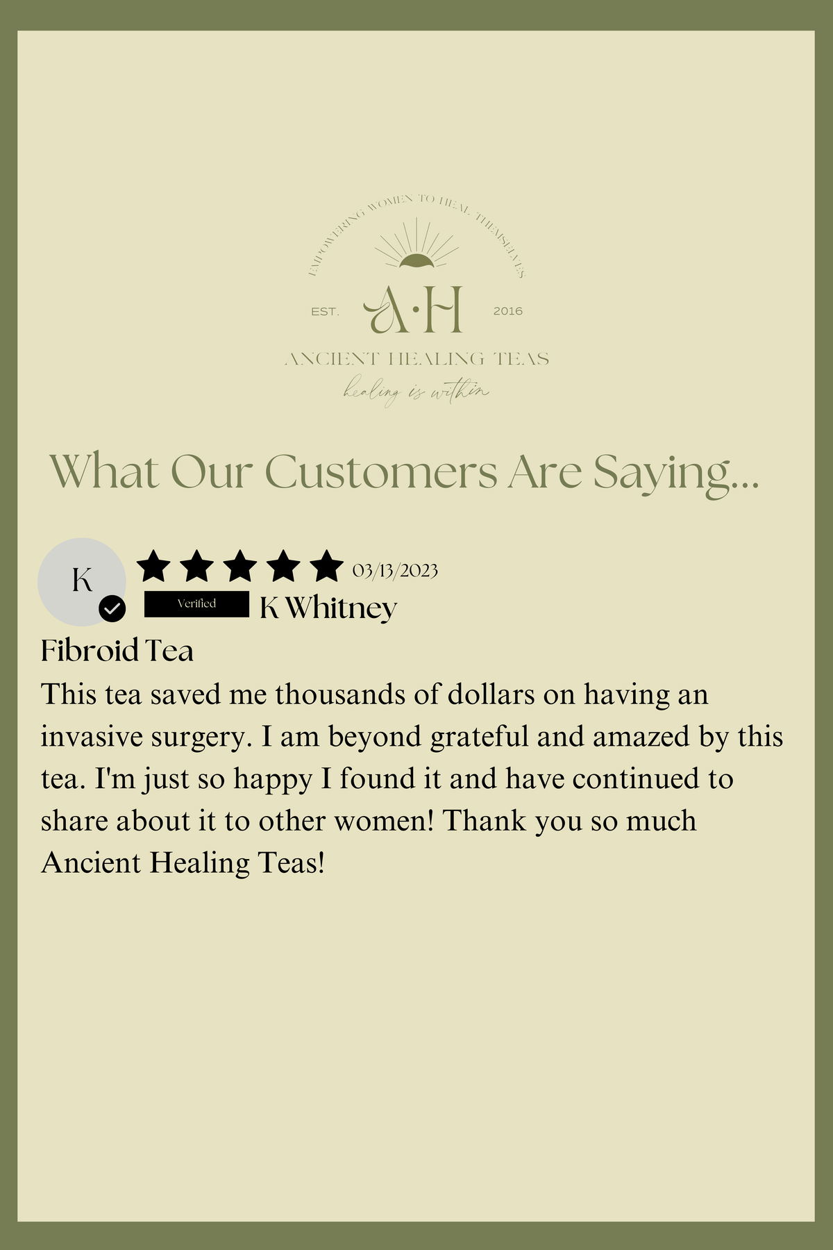 Fibroid Relief Tea | Natural Support for Healthy Womb & Hormones ...